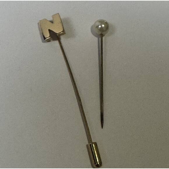 Trifari | Jewelry | Vintage Trifari Gold Tone Stick Pin Initial Letter ...